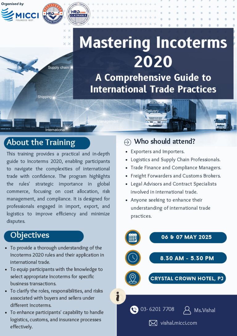MASTERING INCOTERMS 2020 - MICCI