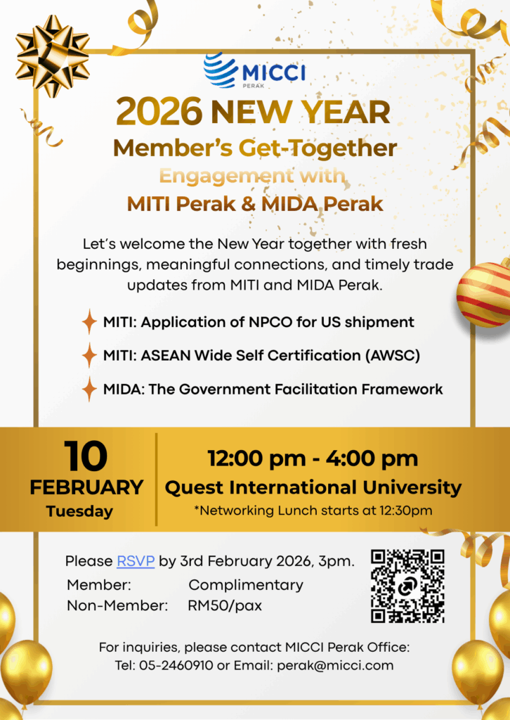 2026 New Year Member's Get-Together: Engagement with MITI Perak & MIDA ...